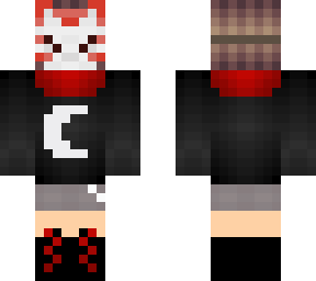 kitsune mask | Minecraft Skin