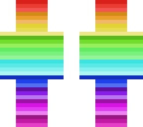 Rainbow color ful | Minecraft Skin