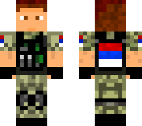 Serbian Soldier | Minecraft Skin