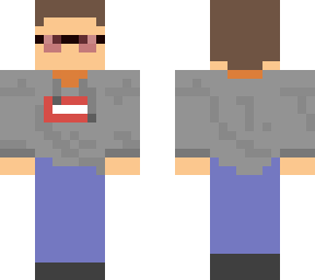 georgenotfound with colorblind glasses | Minecraft Skin