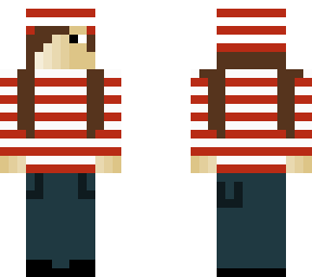 Where's Waldo? (Red Girl) | Minecraft Skin