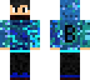 blue man | Minecraft Skin