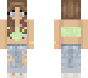 brunette Indie girl | Minecraft Skin