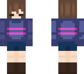 Dusttale Frisk | Minecraft Skin
