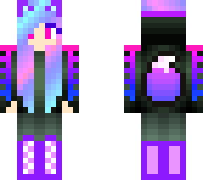 galaxy fox girl | Minecraft Skin