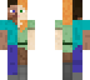 Half Alex half Steve | Minecraft Skin
