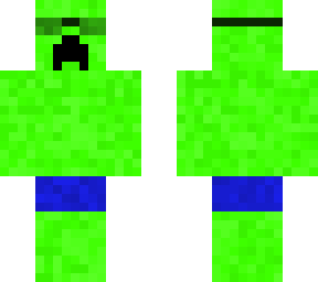creeper in the beach | Minecraft Skin