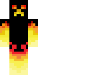 fire creeper | Minecraft Skin