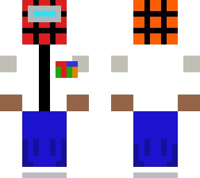 Cuber Cubicle White Jacket | Minecraft Skin