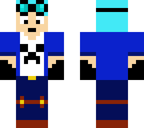 Dantdm Blue Hair | Minecraft Skins