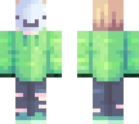 Dream by LadyKatana but with wider arms | Minecraft Skin