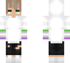 Grey AroAce Skin | Minecraft Skin