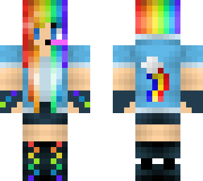 Rainbow Gamer | Minecraft Skin