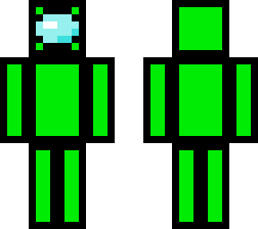 Lime Green Among Us Minecraft Skins