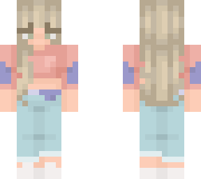 80s Vibes -=- A Female 80s-Based Outfit | Minecraft Skin