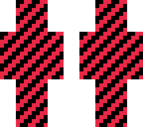 Black and red pattern #1 | Minecraft Skin