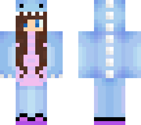 Blue dino | Minecraft Skin