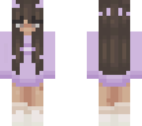 cute purple girl | Minecraft Skin