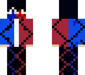 red and blue gamer | Minecraft Skins