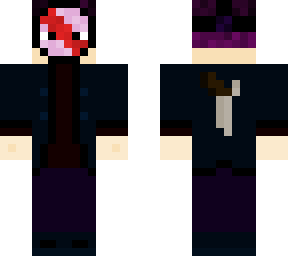 Ganster with mask and a revolver | Minecraft Skin