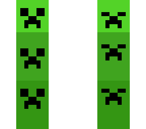 creeper with six faces (bare bones) | Minecraft Skin