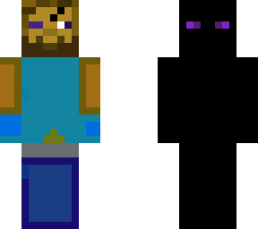 Dark Ender Plastic Inverted Steve | Minecraft Skin