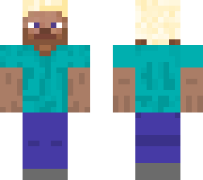 Steve with blond wig | Minecraft Skin