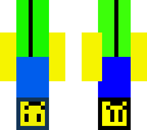 upside down noob | Minecraft Skin