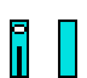 amongus cyan | Minecraft Skins