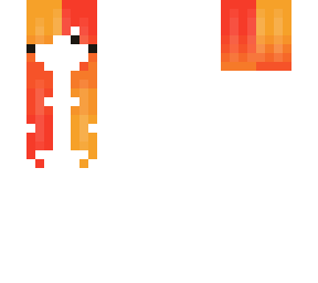 Orange and red fade hair base | Minecraft Skin