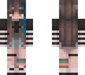 mujer pelo azul | Minecraft Skin
