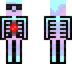 vaporwave skeleton | Minecraft Skins