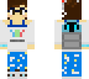Overwatch Pajamei Mei v2 (3px arm) | Minecraft Skin