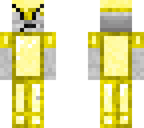 skeleton con armadura de oro | Minecraft Skin
