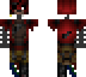 Ignited foxy | Minecraft Skin