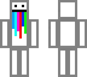 Rainbow Barf | Minecraft Skin