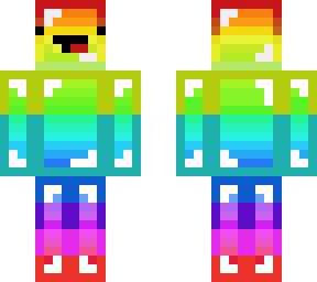 Rainbow Derp | Minecraft Skin