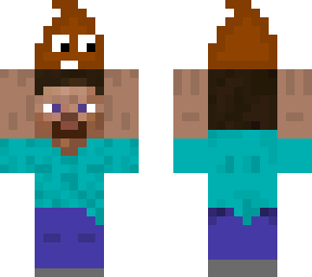 Steve Holding Poop Emoji | Minecraft Skin