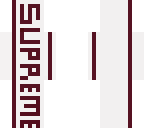 Supreme box logo | Minecraft Skin