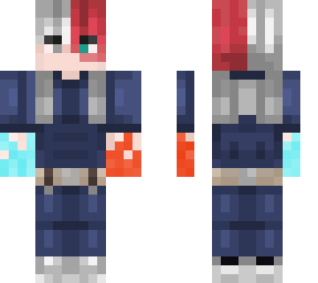 Fire and Ice - Todoroki | Minecraft Skin