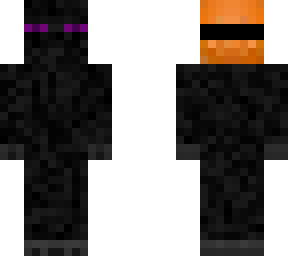 Fox with Halloween costume Enderman | Minecraft Skin