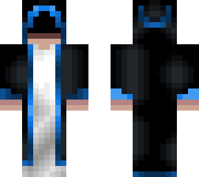Unknown Hooded Blue Robe Person | Minecraft Skin