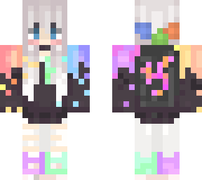 rainbow girl | Minecraft Skin