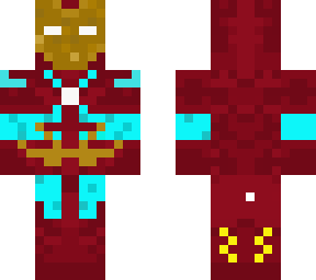upgraded iron man suit | Minecraft Skin