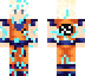 Goku minecraft skin layout - mevaself