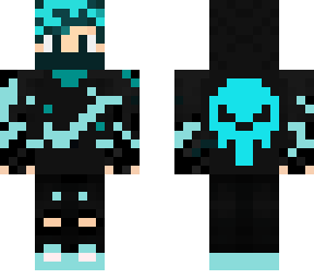 light blue Skull | Minecraft Skin
