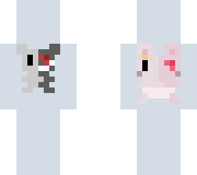 Monokuma And Monomi Pixel Art! !Danganronpa! | Minecraft Skin