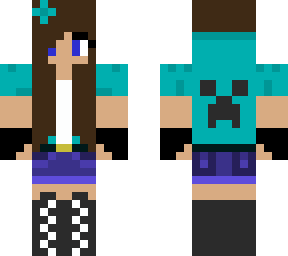 Minecraft Creeper Girl And Steve