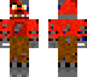 fnaf 2 withered foxy | Minecraft Skins