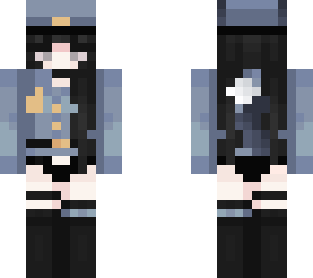 Minecraft Skin Girl Policeman Clipart